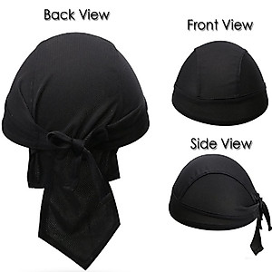 FREEMASTER Bicycle Running mask doo rag Skull Cap Skull hat Pack of 3 (Set 5)