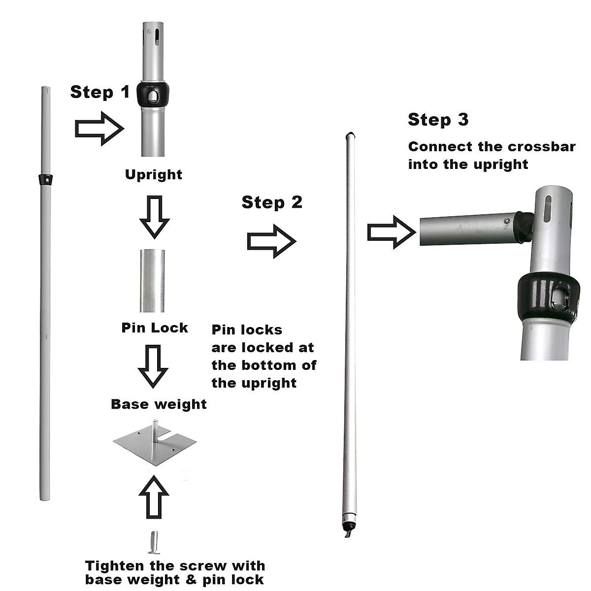 Pipe and Drape Backdrop Kit 10' x 10' for Wedding Decoration and Party Decoration by WEPDIY (Tall-10ft* 1 Cross Bar10ft)