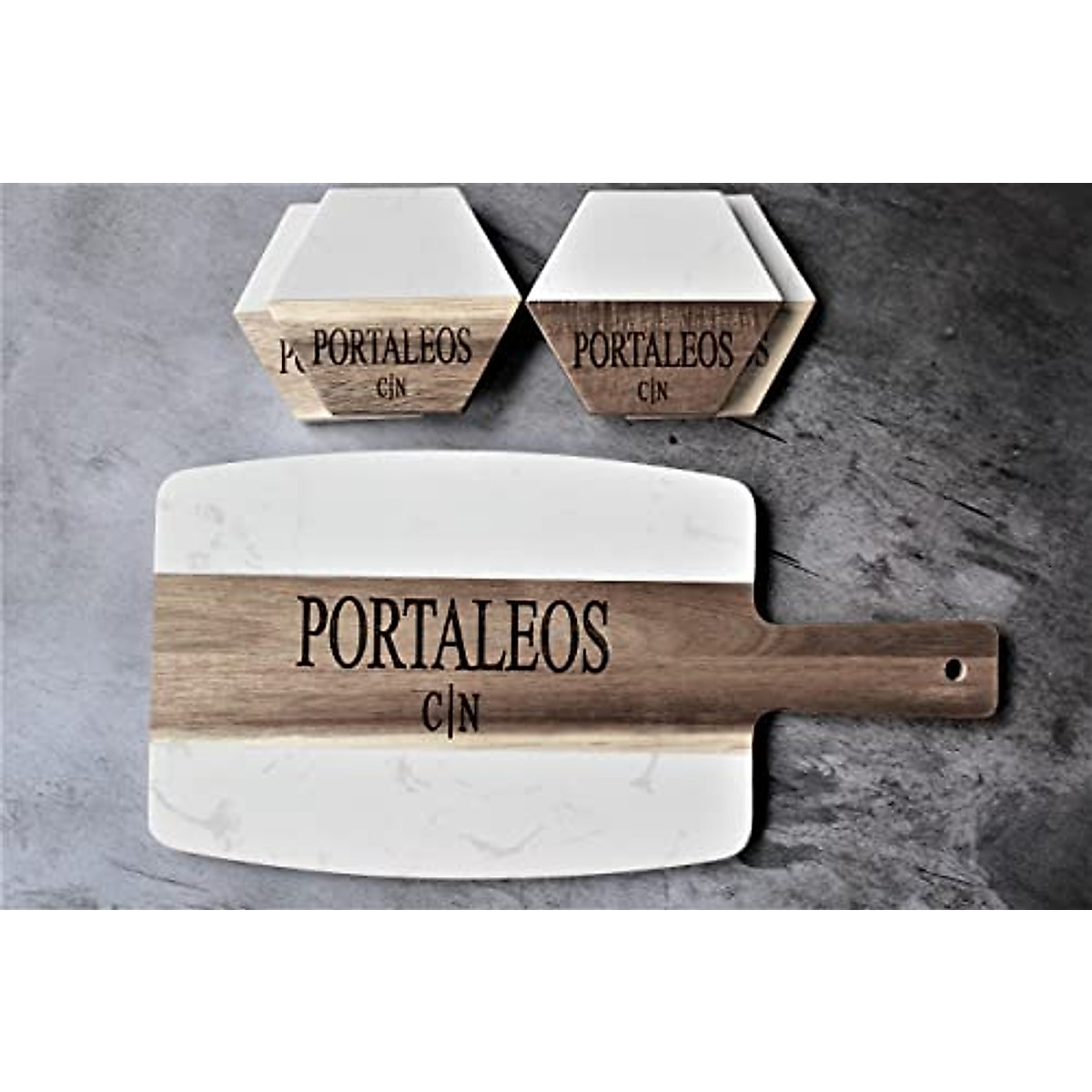 Minimalist Personalized Marble and Wood Cutting Board Custom Cutting Board Charcuterie Board Christmas Anniversary Wedding Gift Bridal Shower Gift Engagement Gift Housewarming Gift