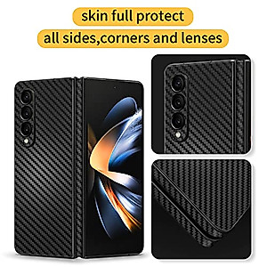 2 Pack for Samsung Galaxy Z Fold 4 Phone Sticker Skin Wrap 3M Vinyl Ultra Thin Slim Ultralight Decal Glass Protector Film Protective for Back Side Borders Camera
