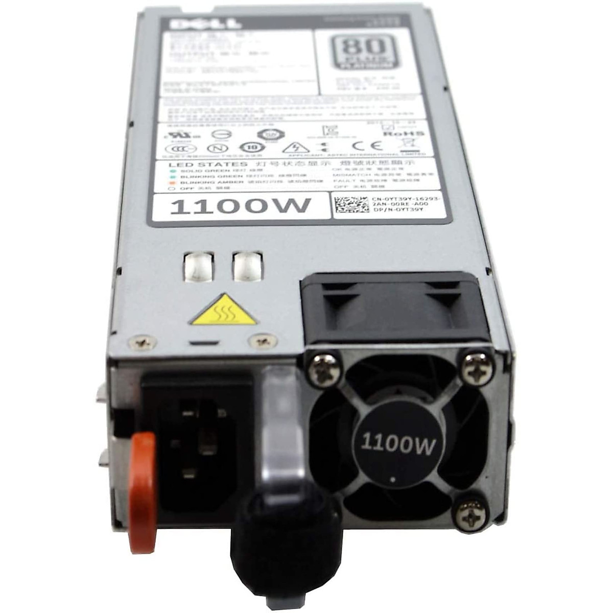 Dell PowerEdge R520 R620 R720 R720XD R820 R920 T320 T420 T620 PowerVault DX6112 SN Server Power Supply 1100 Watt GYH9V YT39Y W933G NTCWP 38GYJ GDPF3 HT6GX 331-5926 (Renewed)