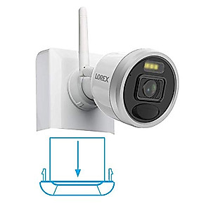 Lorex Indoor/Outdoor Wireless Security Camera System, 1080p HD Wire Free Cameras with Motion Detection Surveillance, Active Deterrence, 64GB MicroSD, 6 Channel NVR, 2 Battery Operated Cameras