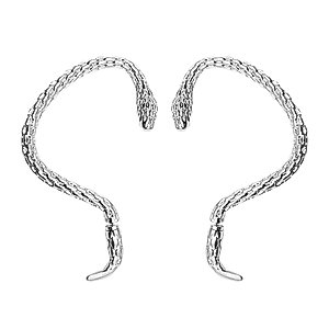 Snake Cuff Earring for Women Men Gothic Gold Snake Shape Earrings Punk Snake Stud Snake Cuff Earring for Women(Gold)
