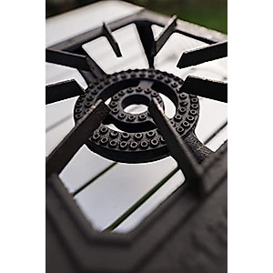 Stansport Single Burner Cast Iron Stove with Regulator Hose (208-100)