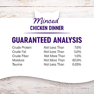 Wellness Complete Health Minced Grain Free Canned Cat Food, Chicken Dinner, 3 Ounces (Pack of 24)