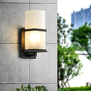 CHENBAI E27 Outdoor Lighting Wall SconceNew Chinese Garden Lights,Exterior Wall Home Lighting Waterproof Wall Mount Lights,Decorative Suitable for Courtyard Garage Porch Lighting Fixtures