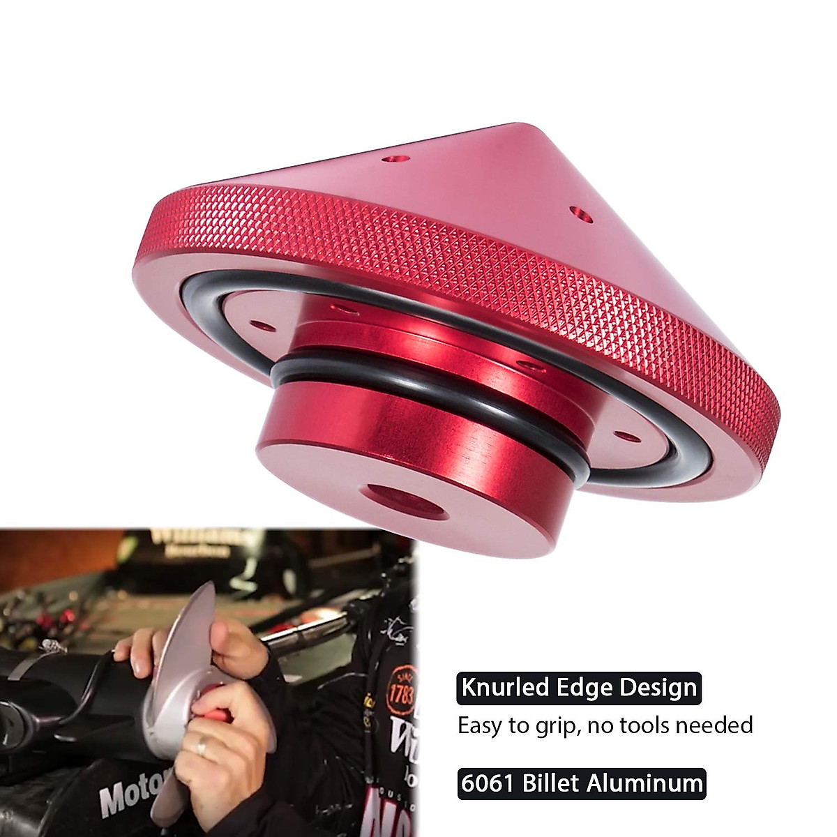 Eliminator Trolling Motor Prop Nut #GFEL-MK-BK-DP Compatible with MinnKota 80, 101 and 112 Replace for T-H Marine Red