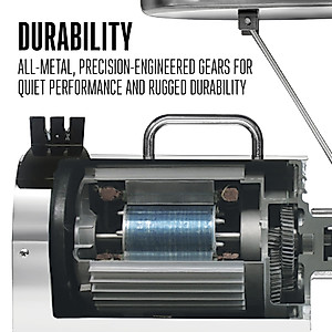 Weston Pro Series Electric Meat Grinder, Commercial Grade, 1120 Watts, 1.5 HP, 14lbs. Per Minute, Stainless Steel (10-2201-W)