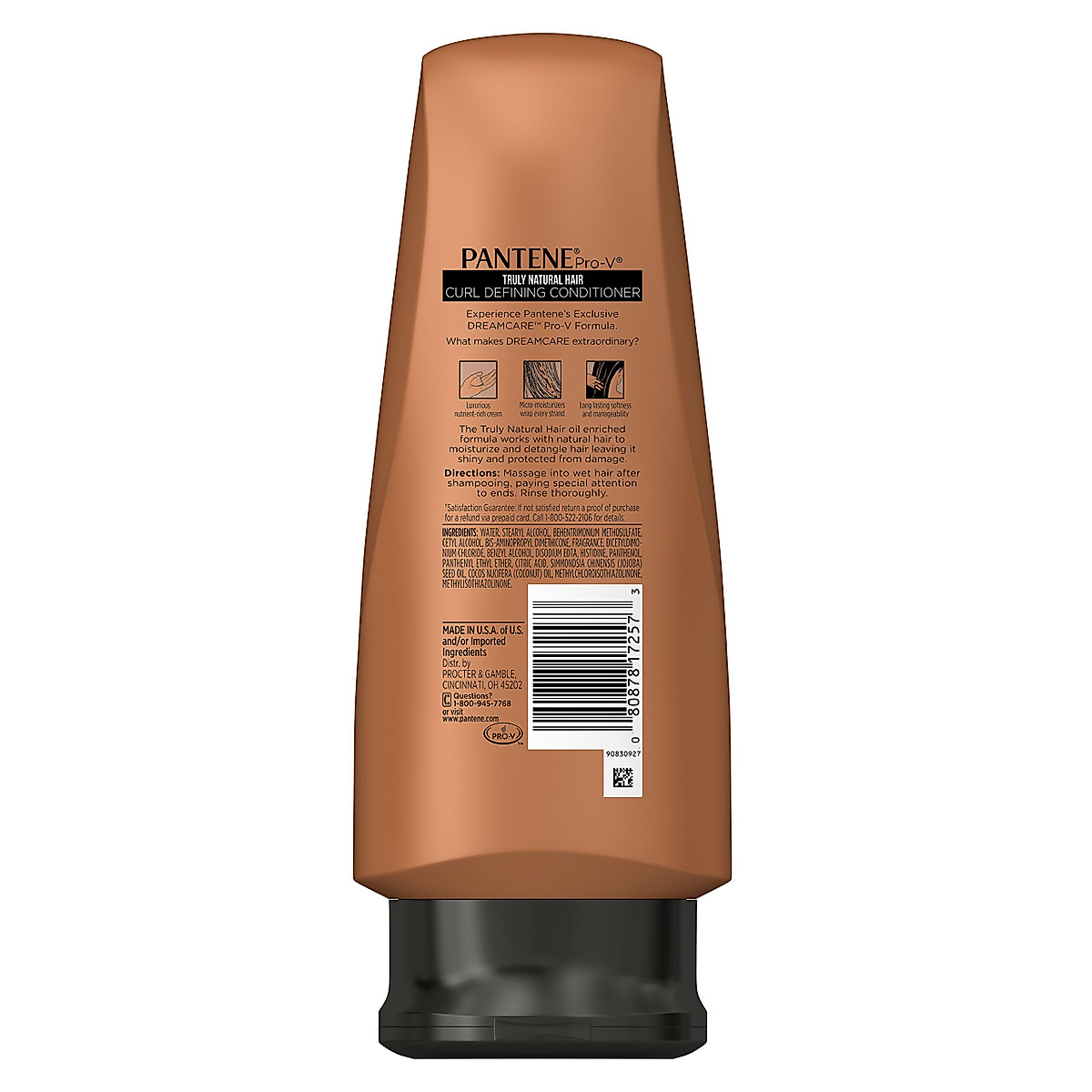 Pantene Pro-V Truly Natural Hair Curl Defining Conditioner , BROWN, 12 Fl Oz