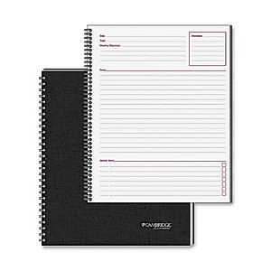 Cambridge Limited Meeting Planner,Side-Bound,11 x 8 1/4, 80 Sheets, Sold as 3 Pack (06132)