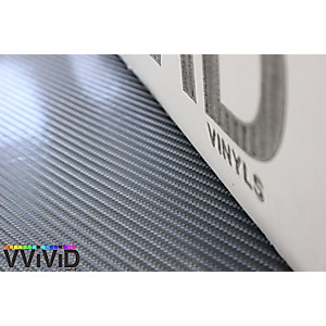 VViViD® Meteorite Dark Grey True R Carbon Fiber Vinyl Wrap Roll with Air Release Technology (1ft x 5ft)