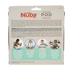 Nuby Support Pod Pillow Cover by Dr. Talbot's, Animal Faces Print