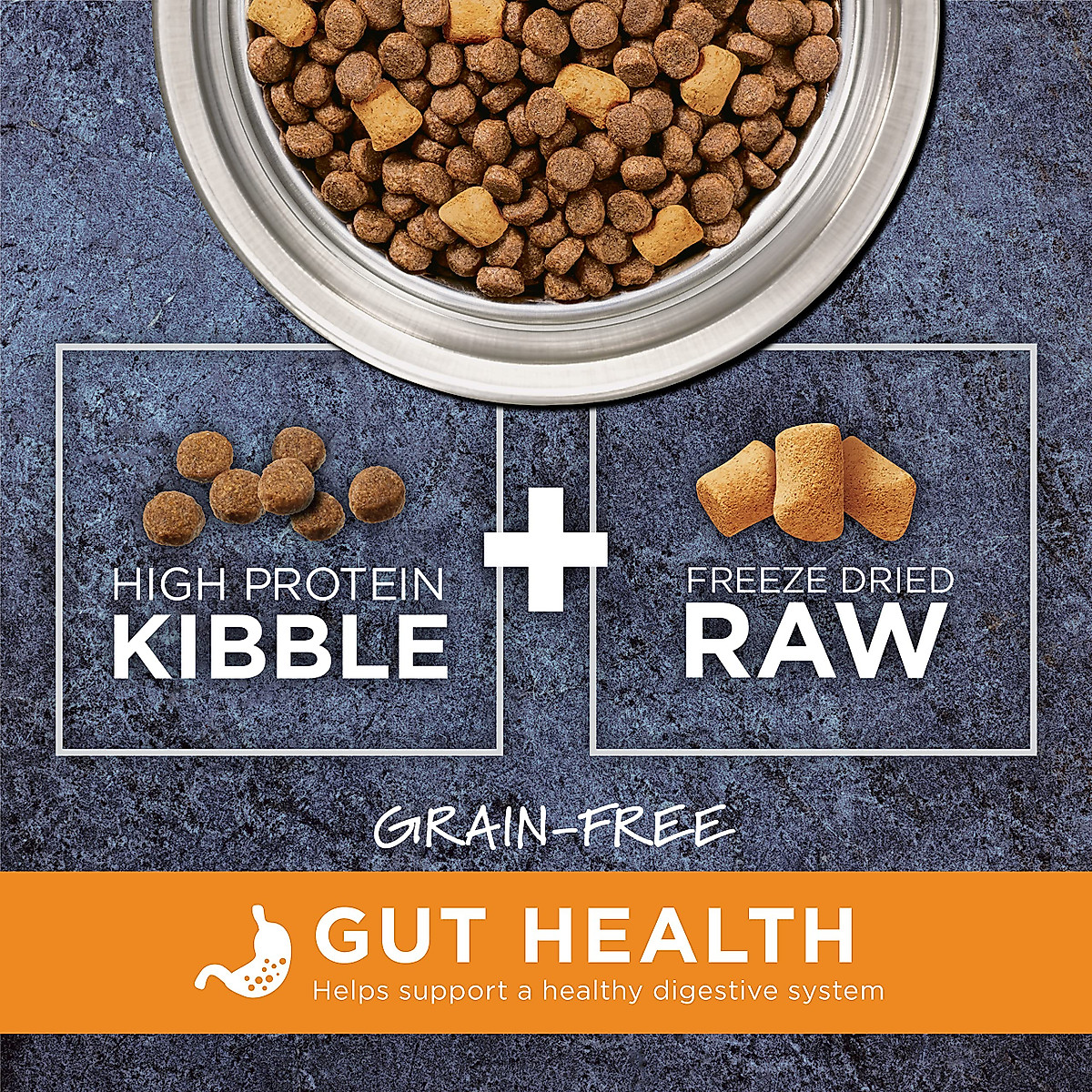 Instinct Raw Boost Gut Health Grain Free Recipe with Real Chicken Natural Dry Dog Food by Nature's Variety, 4 lb. Bag