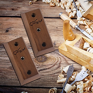 SNIGJAT Ukulele Wall Mount 2 Pack, Ukelele Hanger for Wall Vertical Display, Hardwood Ukulele Holder with Screw, Ukulele Wall Hook fits for Banjo Mandolin Soprano Pineapple Concert Baritone and Tenor