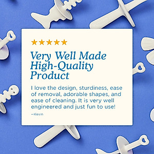 Zoku Fish Pop Molds, 6 Different Easy-release Silicone Popsicle Molds in One Tray, Unique Sea-creature Designs, BPA-free