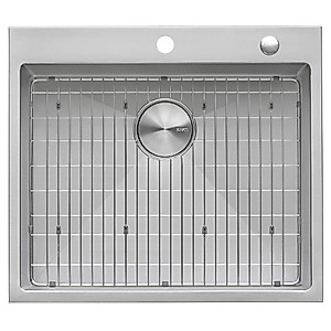 Ruvati 25-inch Drop-in Tight Radius Topmount 16 Gauge Stainless Steel Kitchen Sink Single Bowl - RVH8007