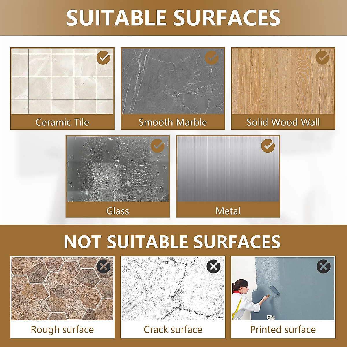 Oudbo Molartte 4-Packs Adhesive Towel Hooks, sus304 Stainless Steel Traceless Wall Hooks Bathroom or Kitchen, for Hanging Coat, hat, Towel. White