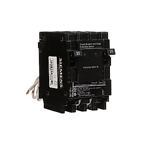 Siemens QSA2020SPD Whole House Surge Protection with Two 20-Amp Circuit Breakers for Use Only on Siemens Panels