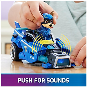 Paw Patrol: The Mighty Movie, Toy Car with Chase Mighty Pups Action Figure, Lights and Sounds, Kids Toys for Boys & Girls 3+