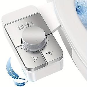 Generic Bidet Attachment for Toilet - Ultra-Slim Self Cleaning Fresh Cold Water Sprayer Bidets for Existing Toilets Seat with Dual Nozzle for Feminine and Posterior Wash, 24062212