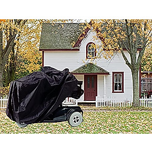 KISEER Outdoors Lawn Mower Cover Waterproof Heavy Duty 210D Polyester Oxford UV Protection Lawn Tractor Cover Fits Decks Up to 54" with Drawstring and Storage Bag