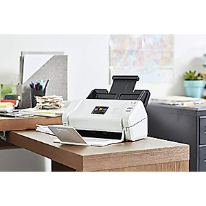Brother Wireless High-Speed Desktop Document Scanner, ADS-2700W, Touchscreen LCD, Duplex Scanning (Renewed)