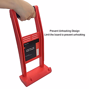 Drywall Carrier, 2 Pcs Panel Carrier, Plywood Lifting Tool, Panel Mover Plywood Carrier Heavy Duty Drywall Carrier Panel Mover Set 80KG Load Capacity (2 Pieces)