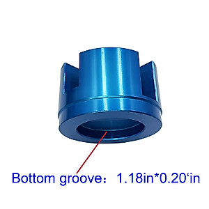 XJDAMZ Jack Pad Slotted - Universal Magnetic, Frame Rail Protector Protector Puck/Pad-50mm in Diameter Green 1Pcs