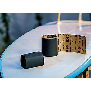 Bosch Professional 1x Sanding Roll SiC (for Coated material, Lacquer, Waterproof, 93 mm x 5 m, P400, Accessory Hand Sanding)