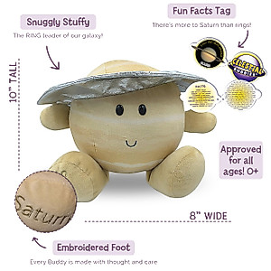 Celestial Buddies Saturn Buddy Science Astronomy Space Solar System Educational Plush Stuffed Planet Toy