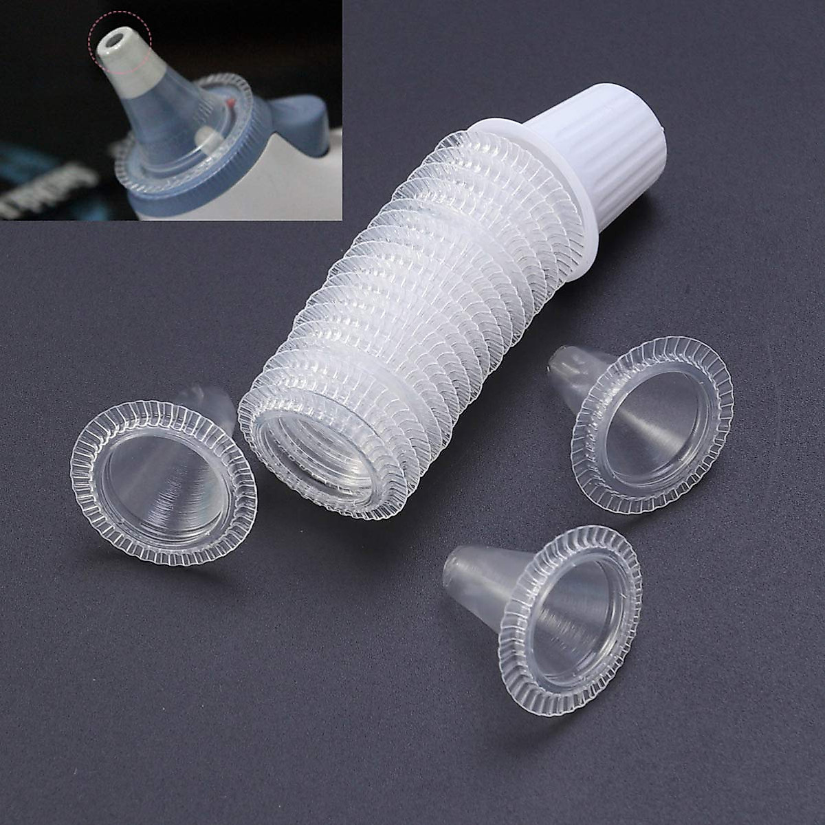 Exceart 100pcs Ear Thermometer Probe Covers Disposable Refill Caps for All Braun