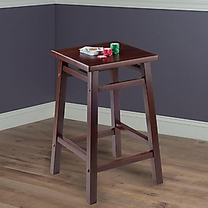 Winsome Carter Bar Stool, Walnut , 24"