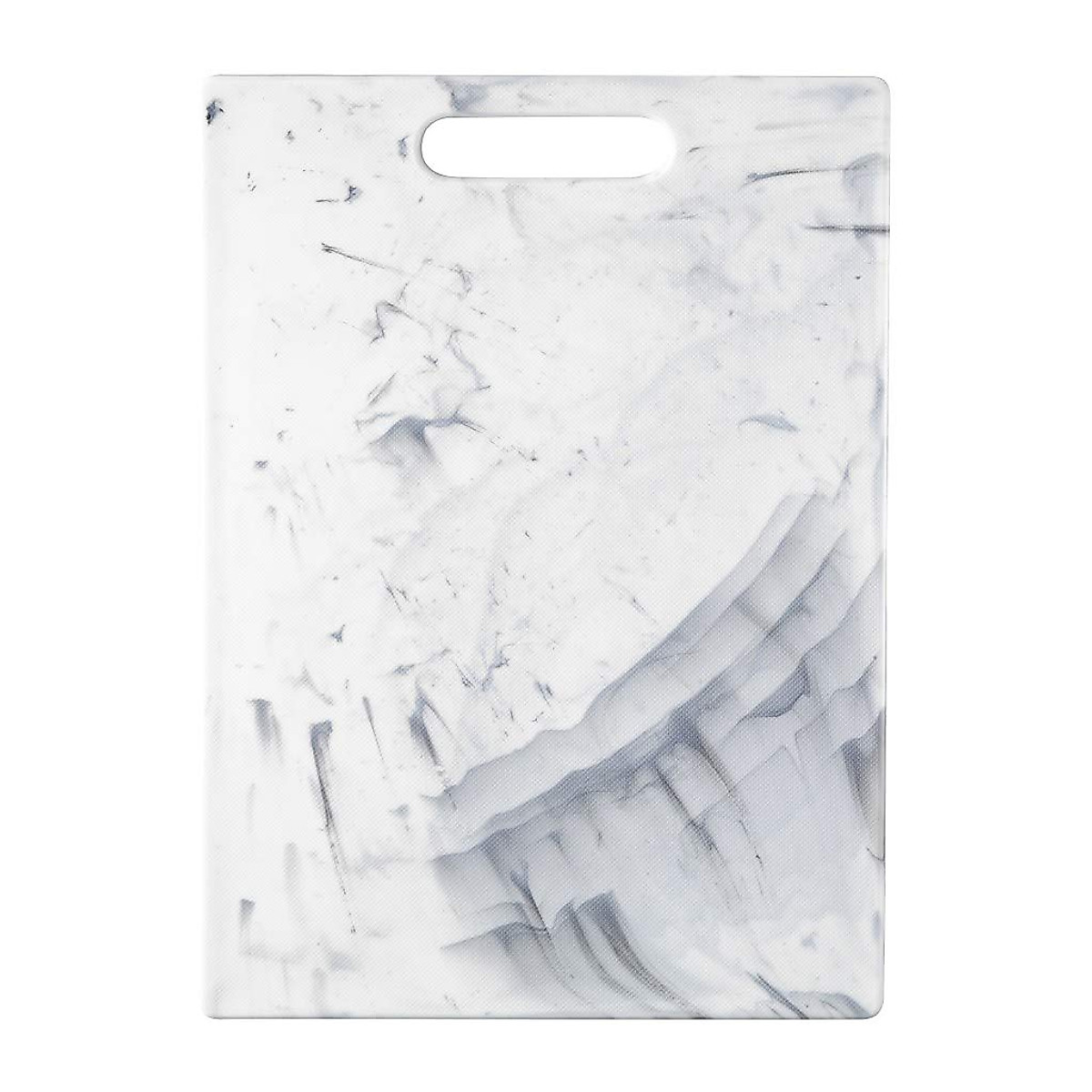 Cuisinart C55CB-7MB Advantage Faux-Marble Cutting Board and Cutlery Set, 7 PC, White/Black