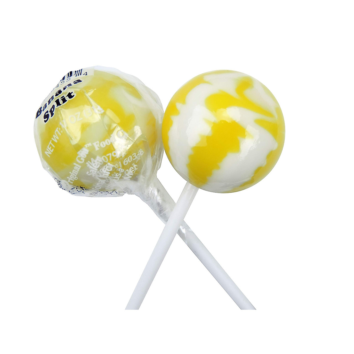 10ct. Banana Split Cream Swirl Lollipop Bag (Banana Split)