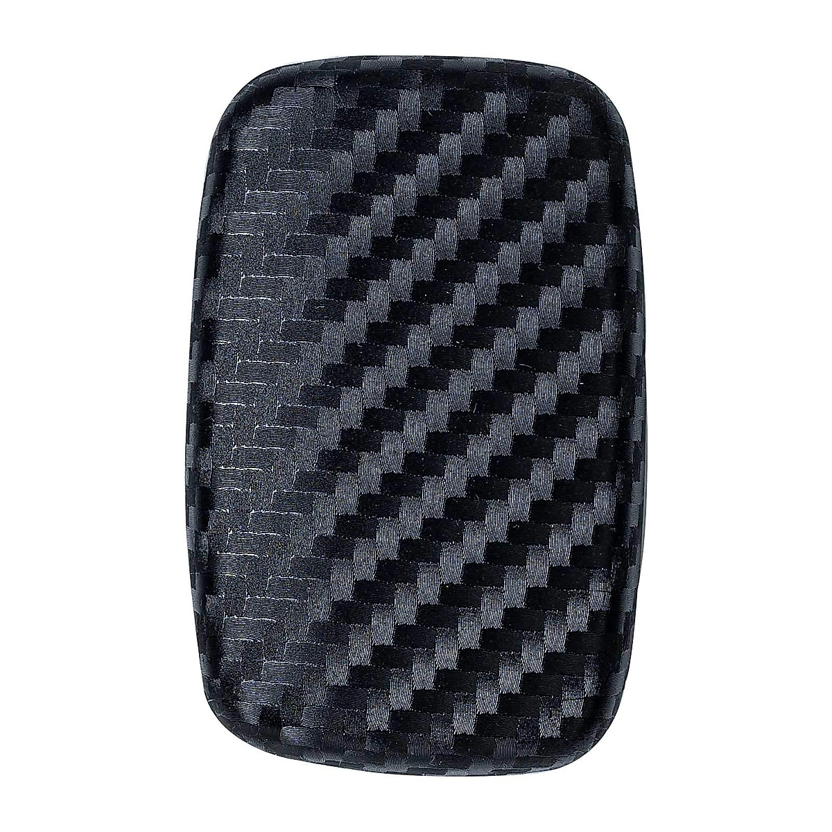 Xotic Tech Carbon Fiber Pattern Soft Silicone Key Fob Shell Skin Cover w/ Keychain, Compatible with Land Rover Range Rover Discovery LR2 LR3 LR4 or Jaguar XE XF XJ F-Typ F-Pace Smart Keyless Entry Key