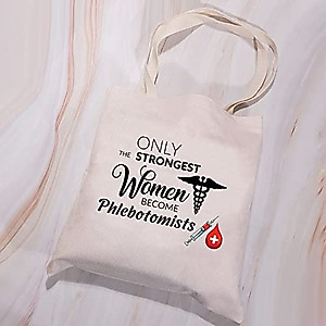 VAMSII Female Phlebotomist Gifts Tote Bag Phlebotomy Gifts for Women Phlebotomy Technician Gifts Phlebotomy Student Gifts(Tote Bag)