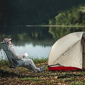 EGGORY Camping Chair, Outdoor Collapsible Chair, Portable Ultralight Compact Camping Folding Beach Chair with Anti-Sinking Large Feet, Stable Compact for Outdoor Camp, Travel, Beach, Picnic