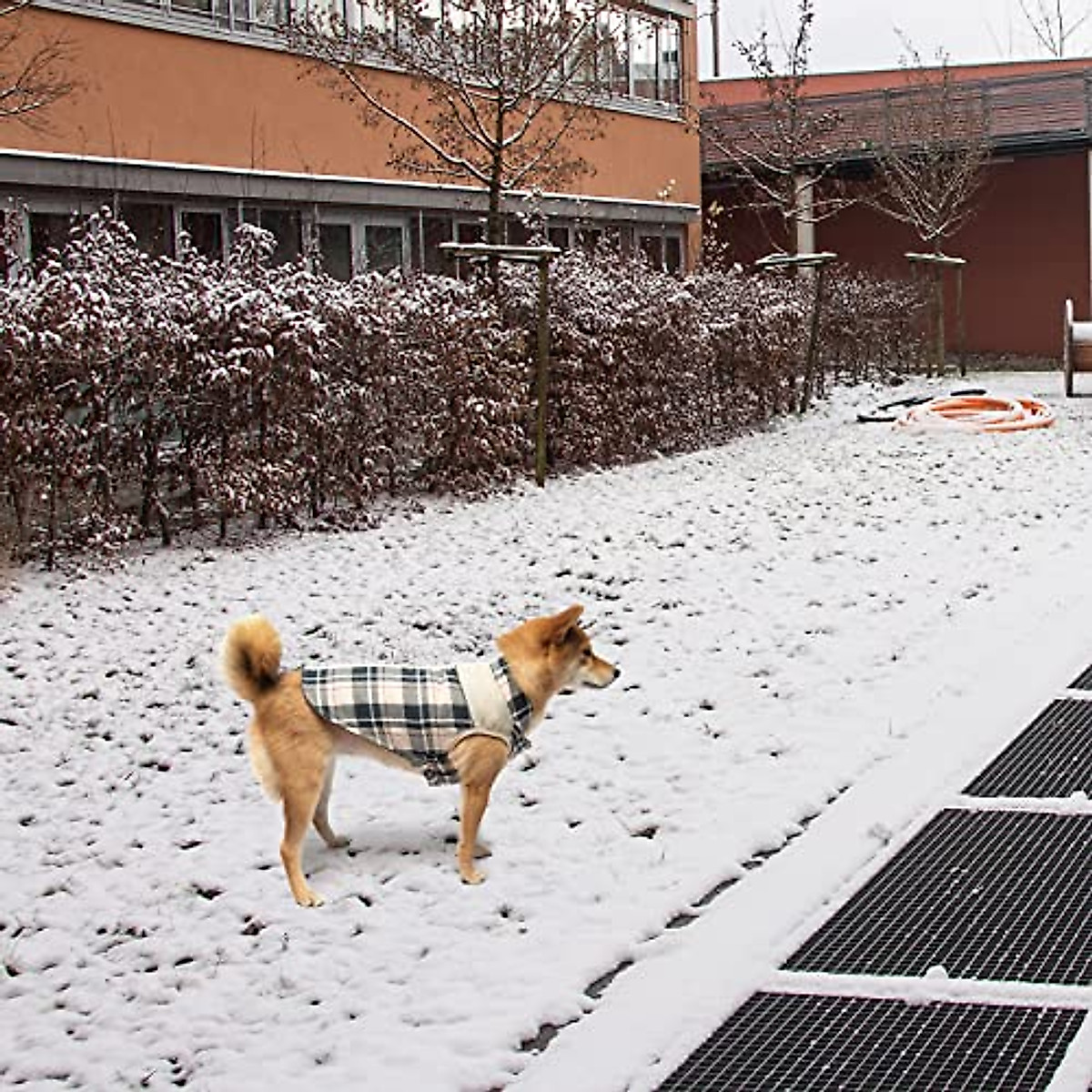 BEAUTYZOO Reflective Dog Winter Coat,Reversible British Style Plaid Dog Vest Windproof Waterproof Dog Jacket Clothes for Small Medium Large Dogs, Pet Apparel Girl or Boy Outfits, Beige S