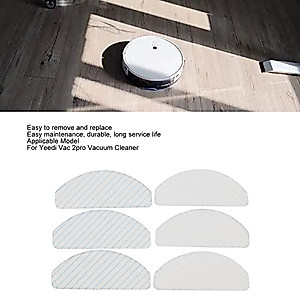 Zerodis Vacuum Cleaner Mop Cloth,6Pcs Vacuum Cleaner Pads Replacement Parts Sweeper Accessories for Yeedi Vac 2pro Vacuum Cleaner