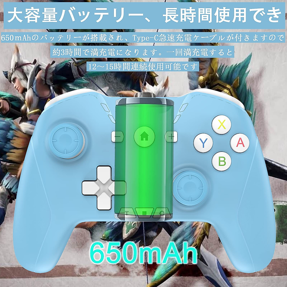 FONLAM Switch Controller Compatible with PC/iOS/Android, Wireless Controller for Nintendo Switch Lite/OLED, Programmable Back buttons, Cross Key is Interchangeable With Left Joystick, Layout of ABXY Can Be Changed, Adjustable Turbo Function/Vibration, Aut
