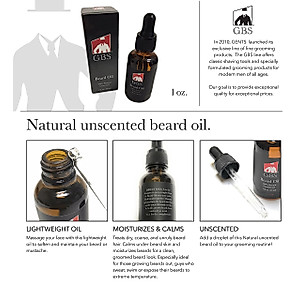 G.B.S Natural Beard Oil and Dropper, 1fl oz