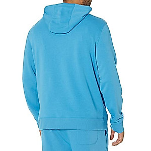 Amazon Essentials Men's Lightweight Long-Sleeve French Terry Hoodie, Turquoise Blue, Medium