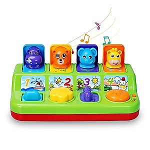 FS Pop Up Toys for Babies 6 to 12 Months with Light and Music, Cause and Effect, 9 10 12 18 Month Old Baby Toys for 1 Year Old Boys & Girls