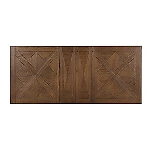 ACME Furniture Rectangular Dining Table, Rustic Brown and Oak