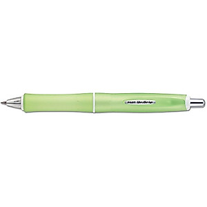 PILOT Dr. Grip Frosted Refillable & Retractable Ballpoint Pen, Medium Point, Green Barrel, Black Ink, Single Pen (36251)