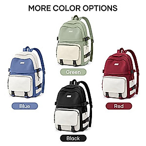 weradar Cute Black Backpack For School Teen Girls,Lightweight Middle School Bookbags,Waterproof Travel Rucksack Casual Daypack,College Backpack For Women