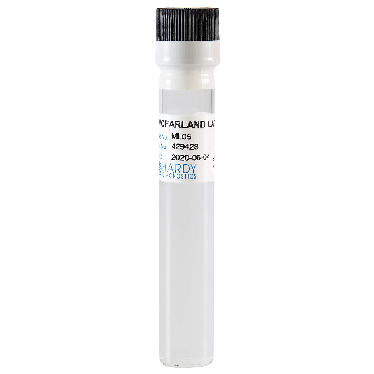 McFarland Standard, Latex Equivalent # 0.5, 8ml Fill, 16x100mm Tube, by Hardy Diagnostics