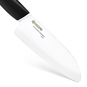 Kyocera - KB5PC-FKWHBK-U-BK Kyocera Revolution Universal Knife Block Set, Blade Sizes: 7", 5.5", 4.5", 3", White