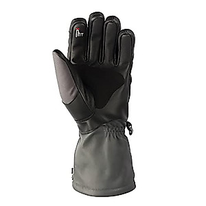 Mobile Warming Slope Style Heated Gloves Unisex 7.4 Volt Gray Medium