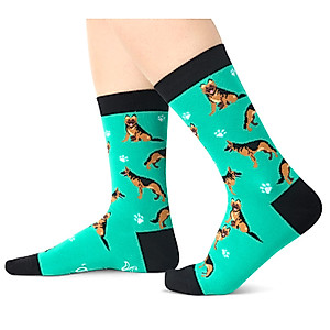 Zmart Funny Men German Shepherd Socks - Crazy German Shepherd Gifts Women Fun Weird Gifts
